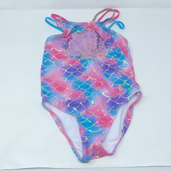 Betsey Johnson | Swim | Betsey Johnson Pink Blue Purple Sequin Seashell ...